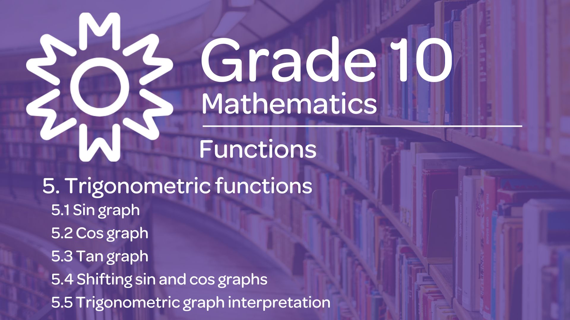 5. Trigonometric functions - Milani Education