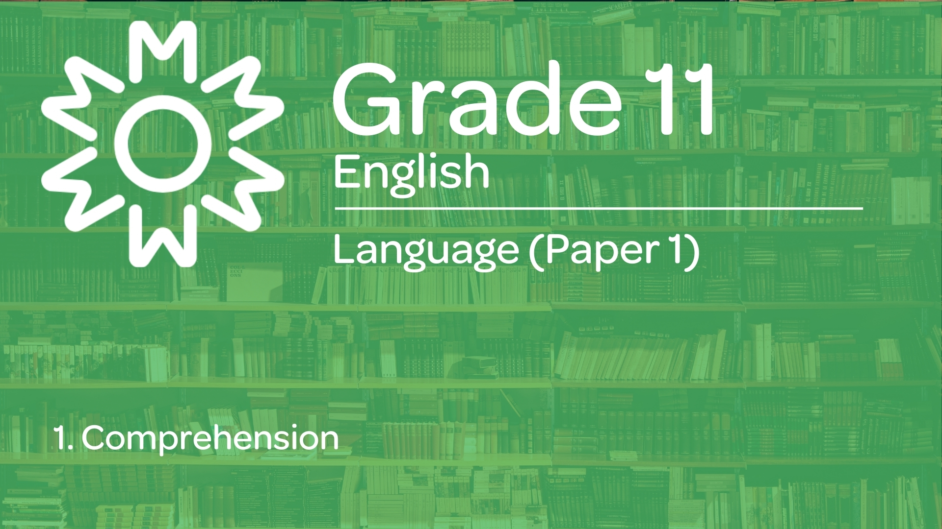 1. Comprehension - Milani Education