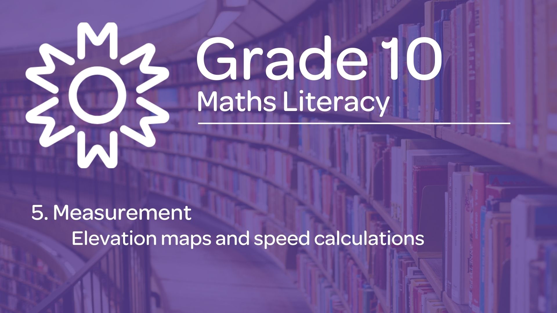 Elevation maps and speed calculations - Milani Education